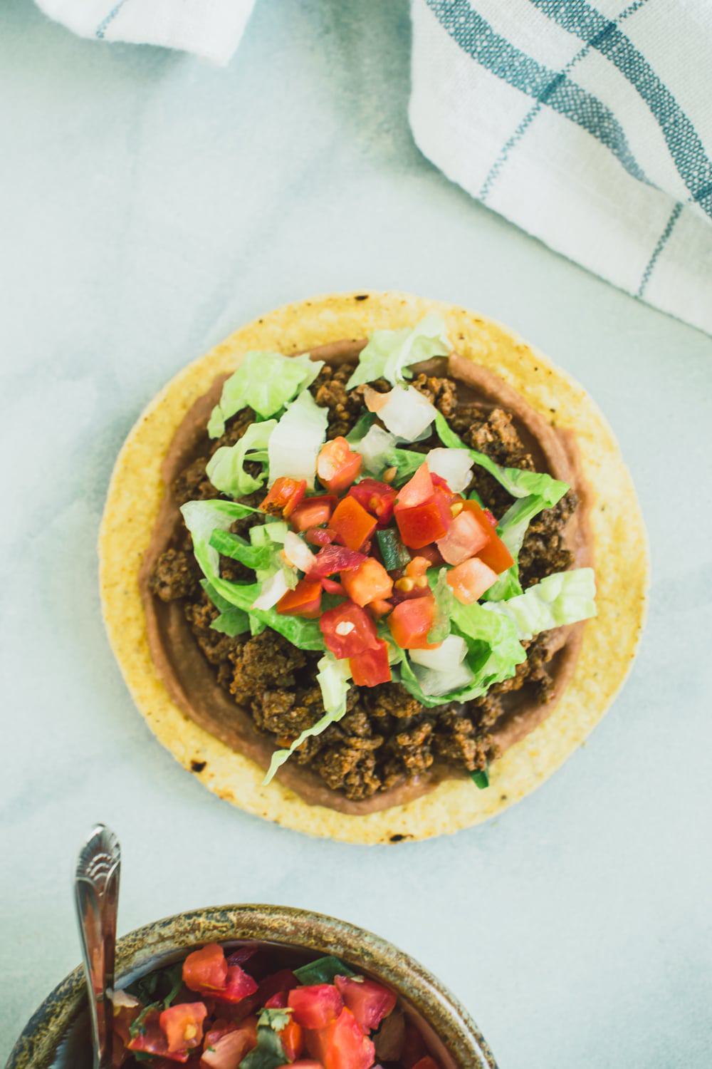 Easy Ground Beef Tostadas | Aimee Mars
