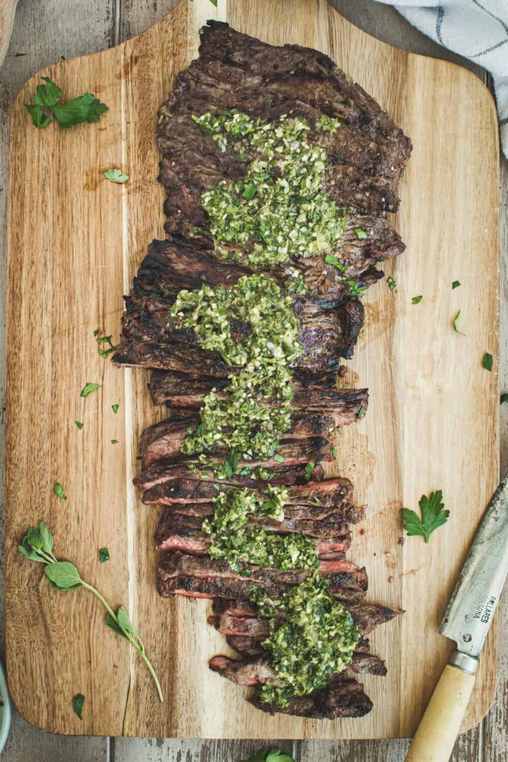 Churrasco with Chimichurri Sauce - Aimee Mars