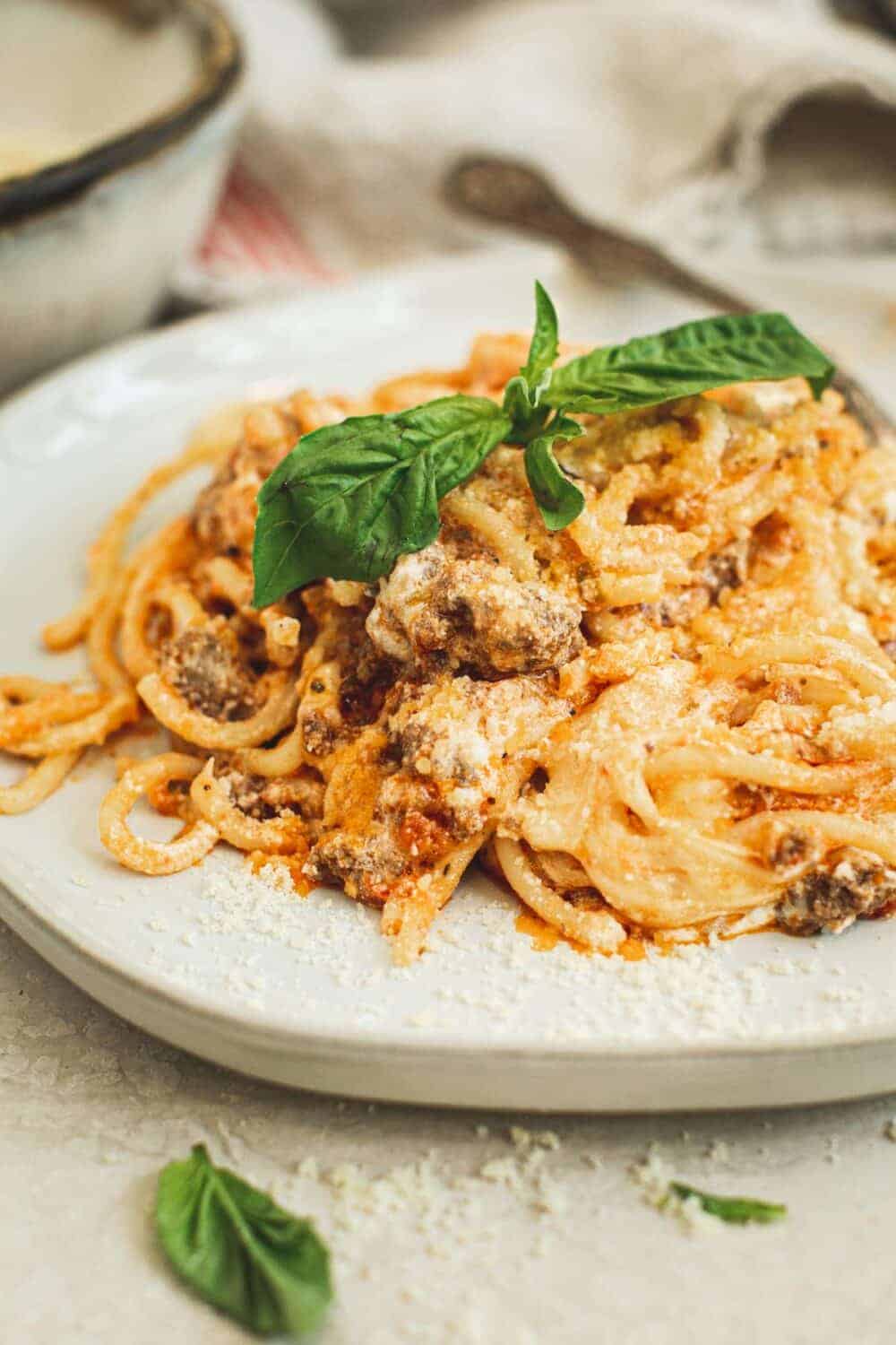 Spaghetti Casserole - Aimee Mars