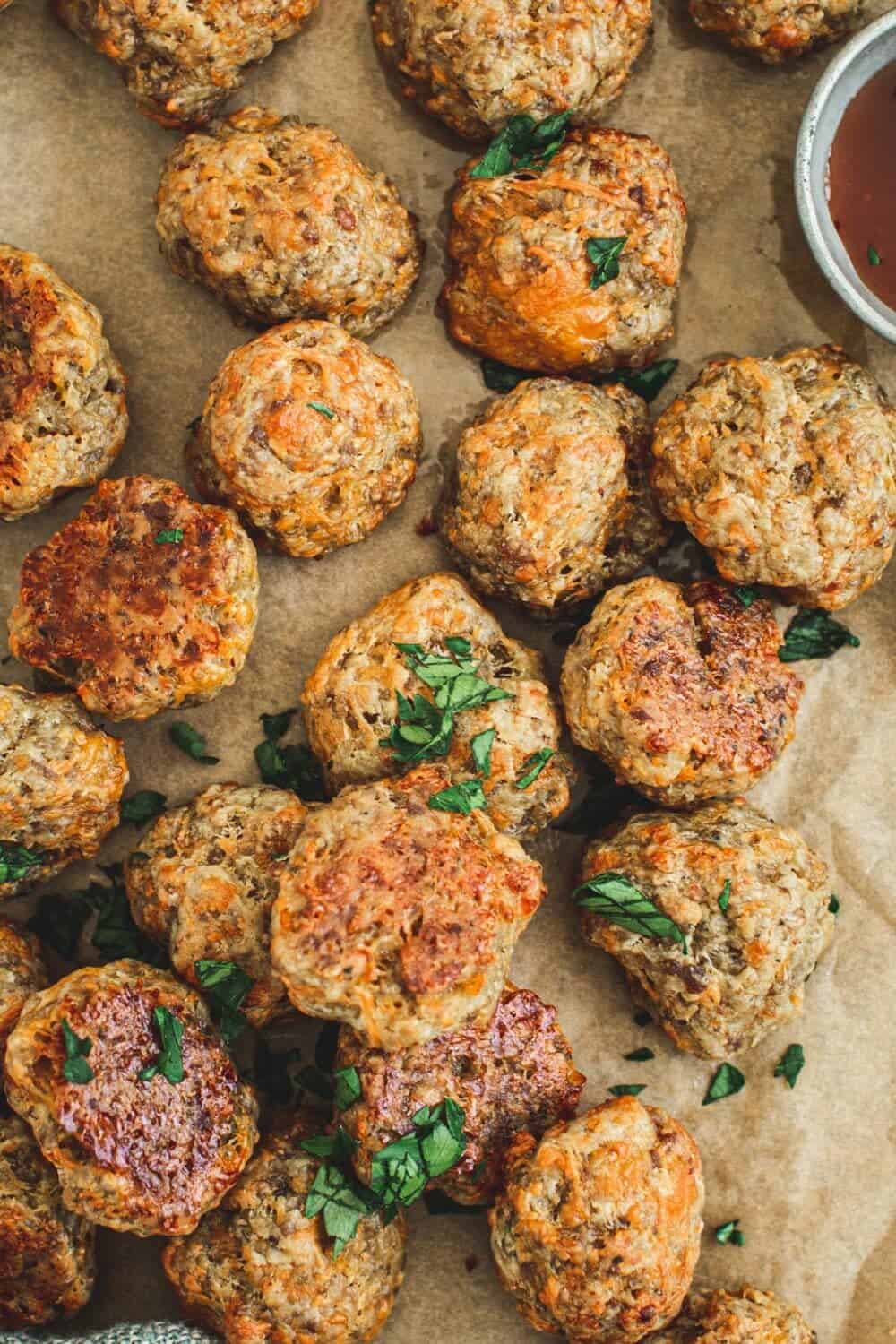 Sausage Balls without Bisquick Recipe - Aimee Mars