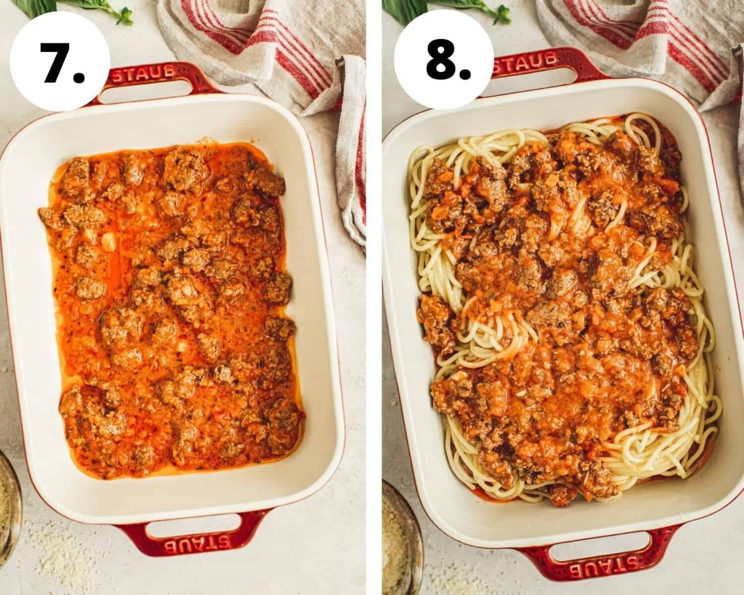 Spaghetti Casserole - Aimee Mars